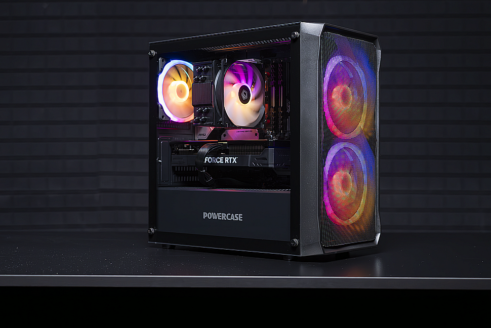 Powercase MISTRAL Micro A3B TG ARGB Black CMMAB-A3