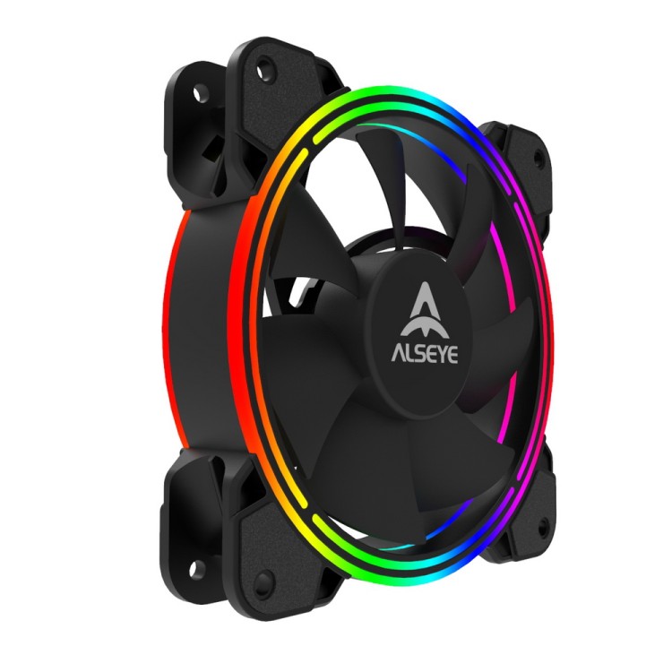 Вентилятор для корпуса ALSEYE RGB HALO40-S-RGB-OP PWM - купить выгодно ...