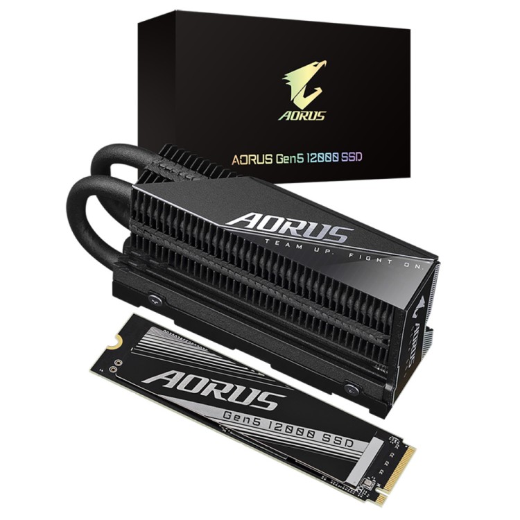 Твердотельный накопитель Gigabyte 2000 Gb AORUS Gen5 12000 AG512K2TB ...
