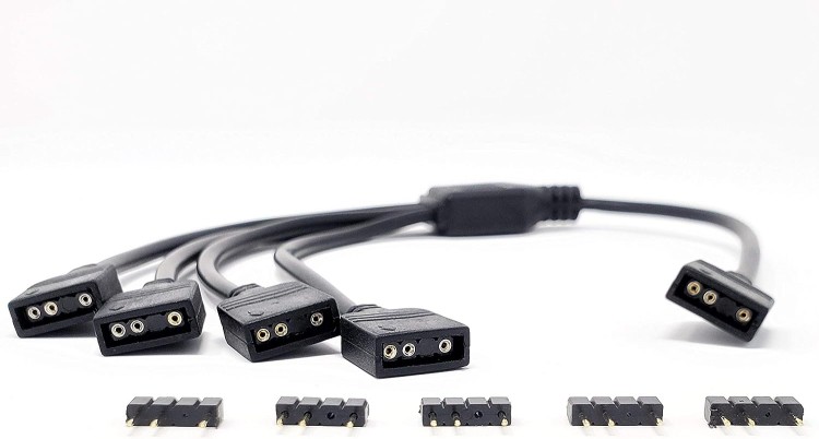 Кабель разветвитель ARGB 4-Way Splitter Cable 3-pin - купить выгодно в ...
